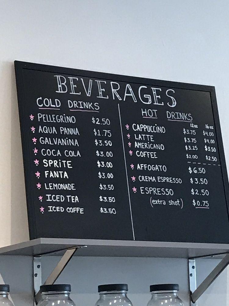Menu at Benvenuti Montclair desserts, Montclair