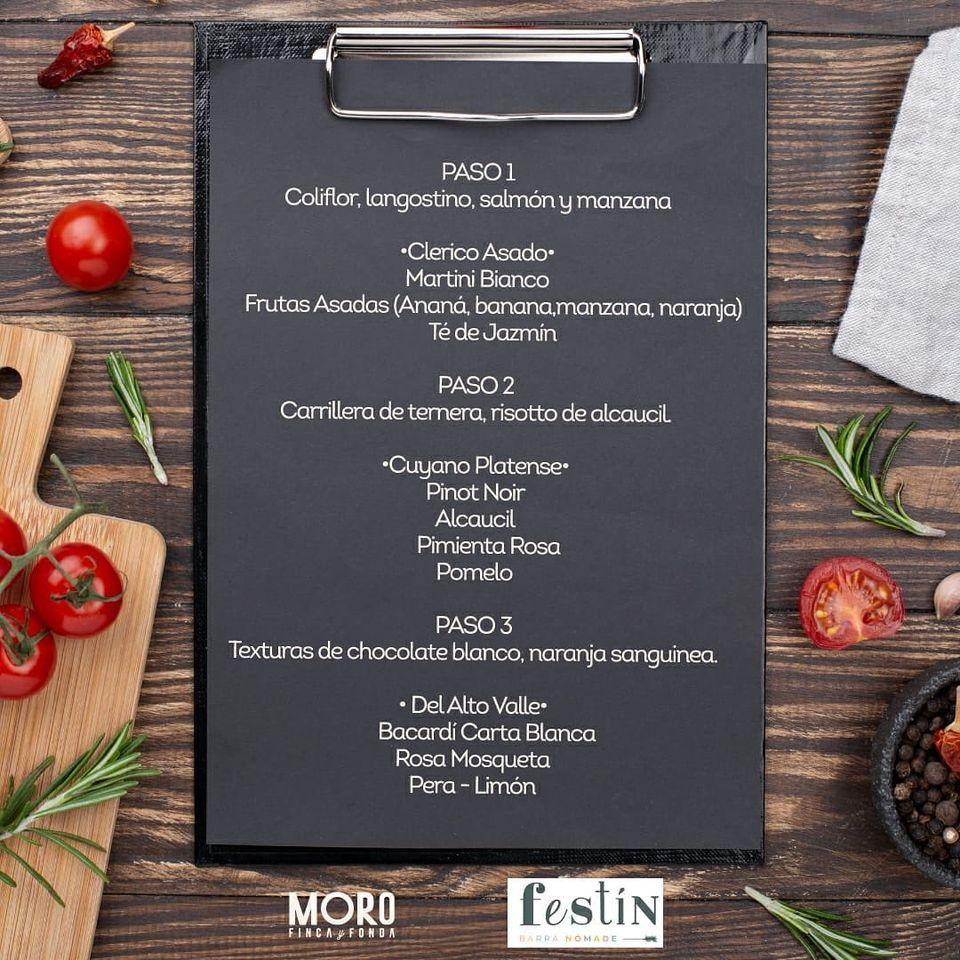 Menu at Moro Finca y Fonda restaurant, Argentina, Calle 12 entre 467 y ...