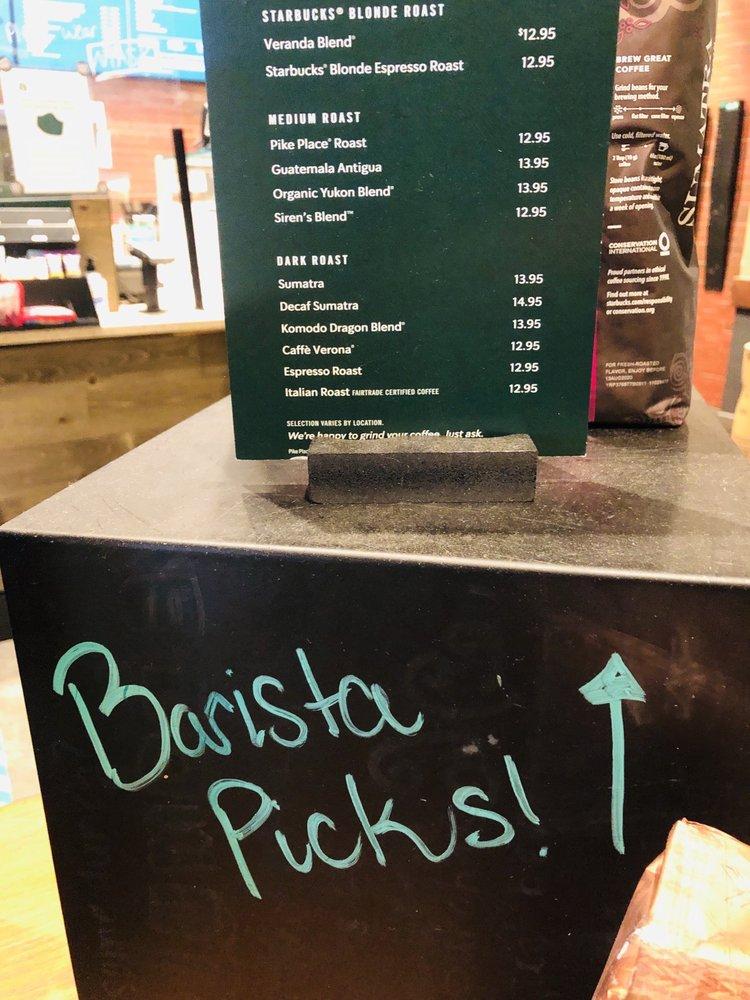 Menu at Starbucks, Chesapeake, 809 Eden Way N Suite 110