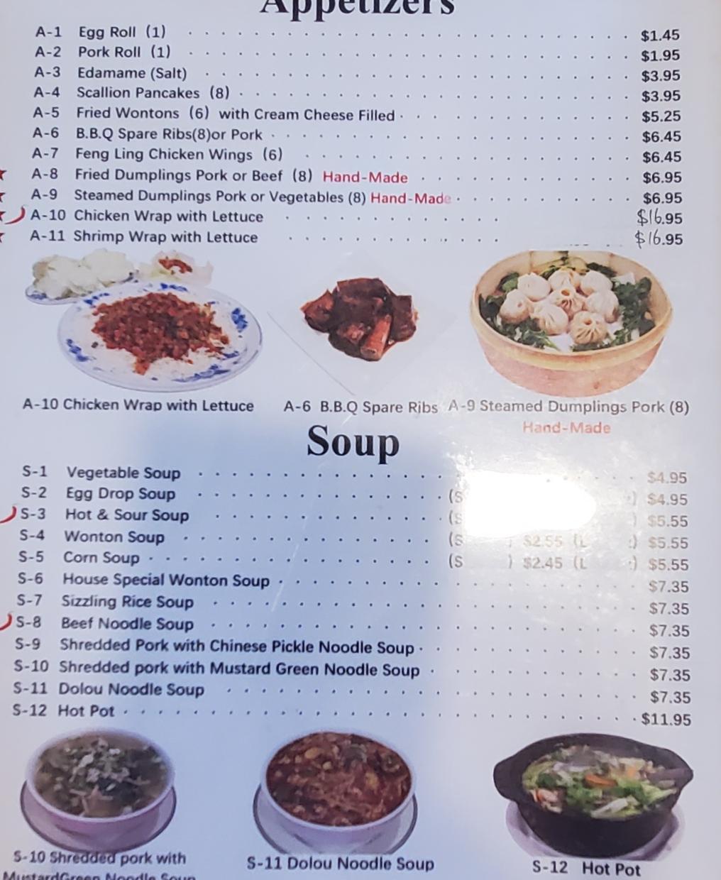 Menu at Feng Ling Restaurant, Houston, 11010 Westheimer Rd