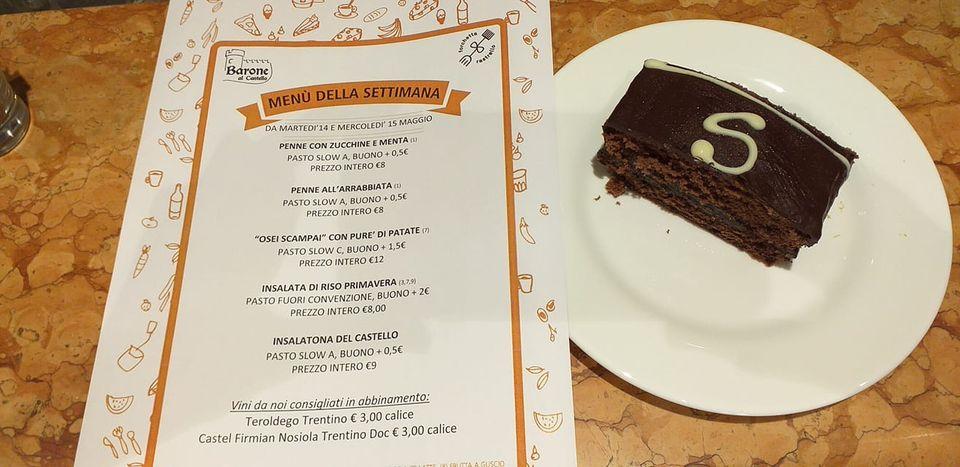 Menu at BarONE al Castello - Trento, Trento