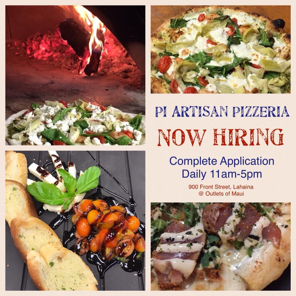 Menu at Pi Artisan Pizzeria, Lahaina, Outlets of