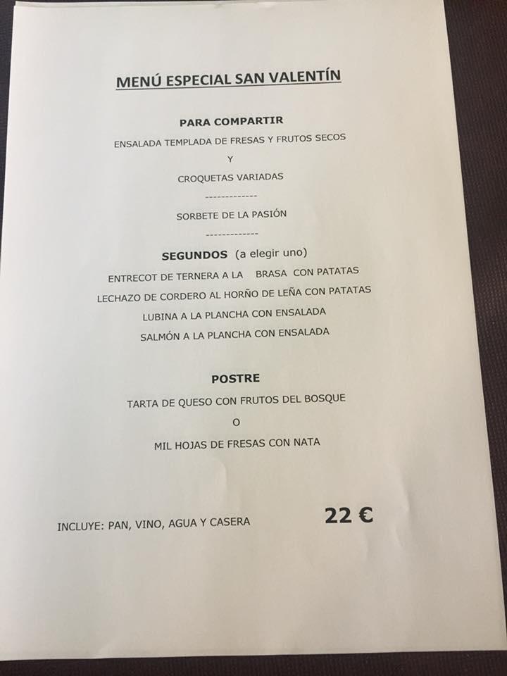 Menu at Hostal Restaurante Casa Isabel, Gamonal