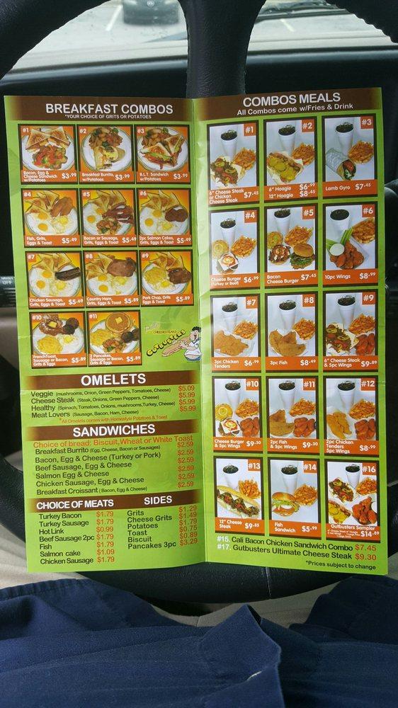 Menu at Gut Busters Cascade restaurant, Atlanta, Cascade Rd