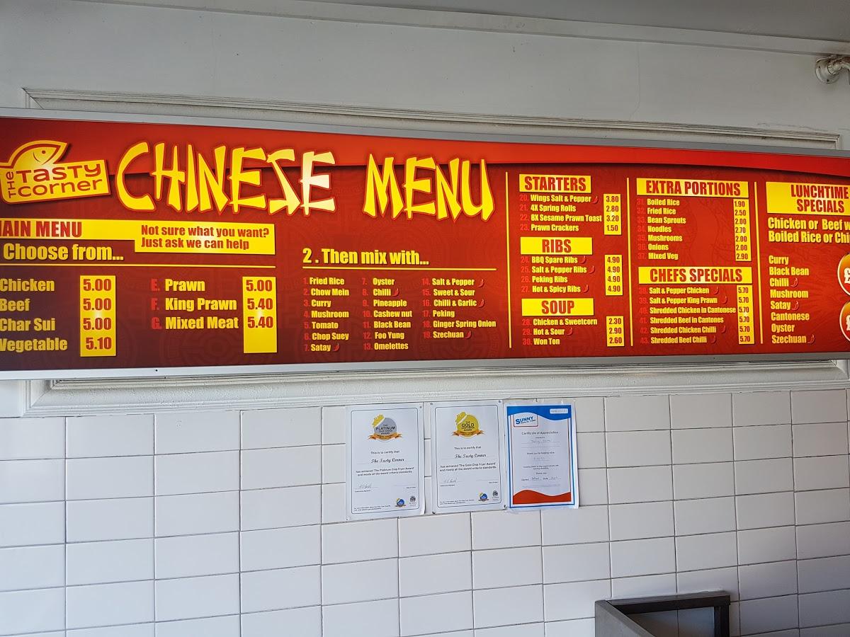 Menu at The Tasty Corner fast food, St Helens