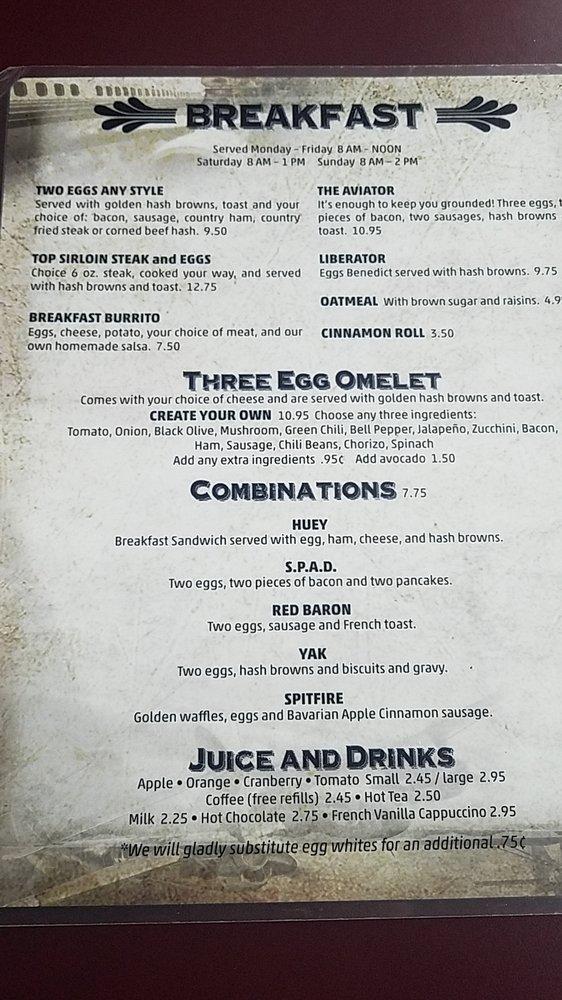 Menu at French Valley Cafe, Murrieta, 37600 Sky Canyon Dr