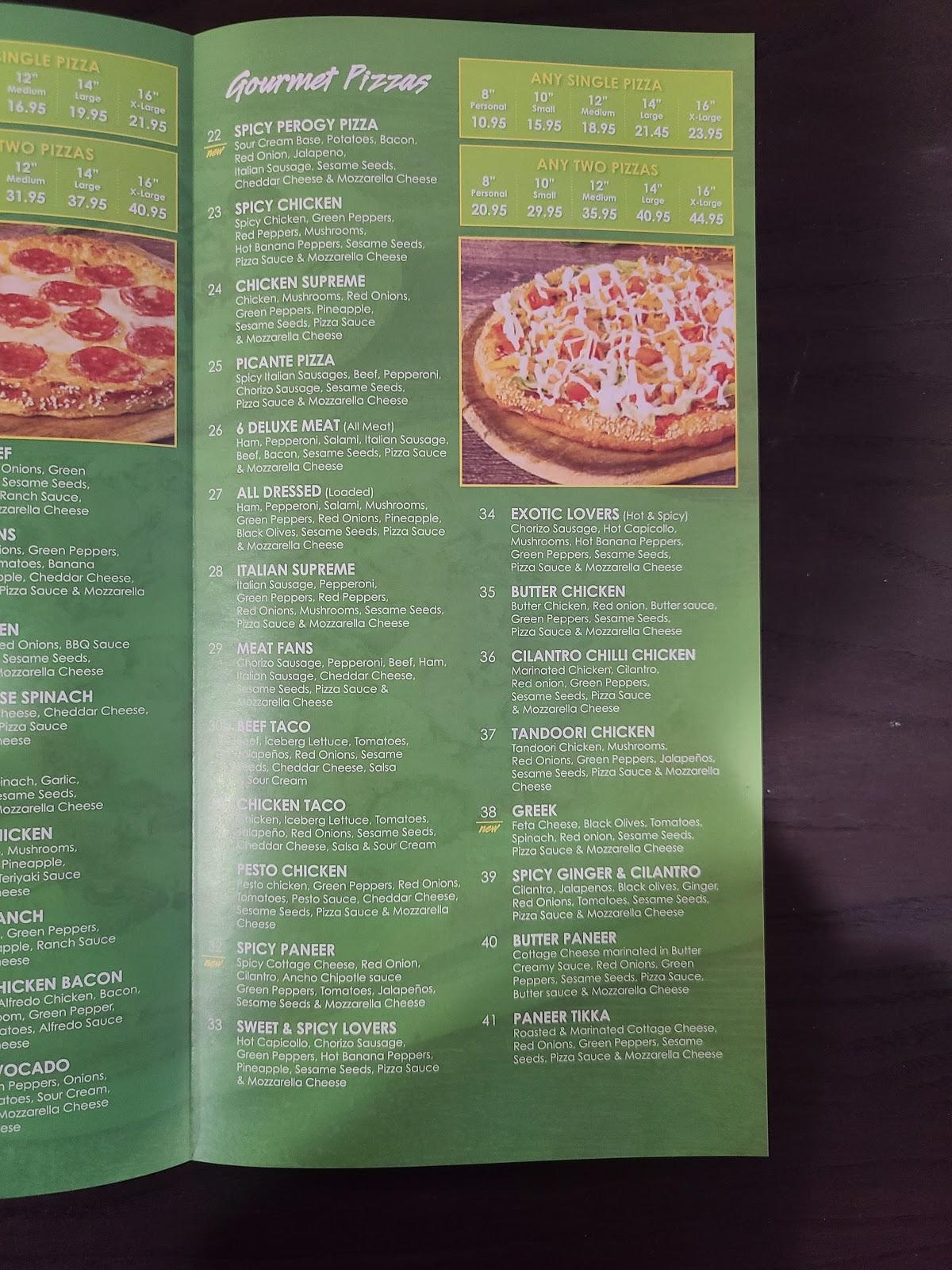 Menu at Red Swan Pizza Chappelle pizzeria, Edmonton