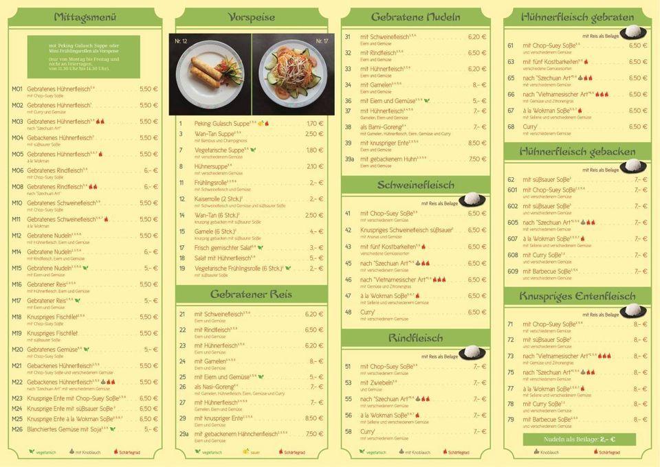 Speisekarte von Wokman restaurant, Ibbenbüren