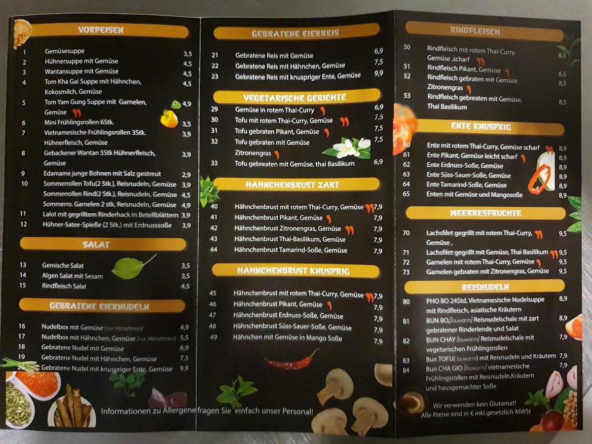 Speisekarte von Asia Bites restaurant, München, Fürstenrieder Str. 52
