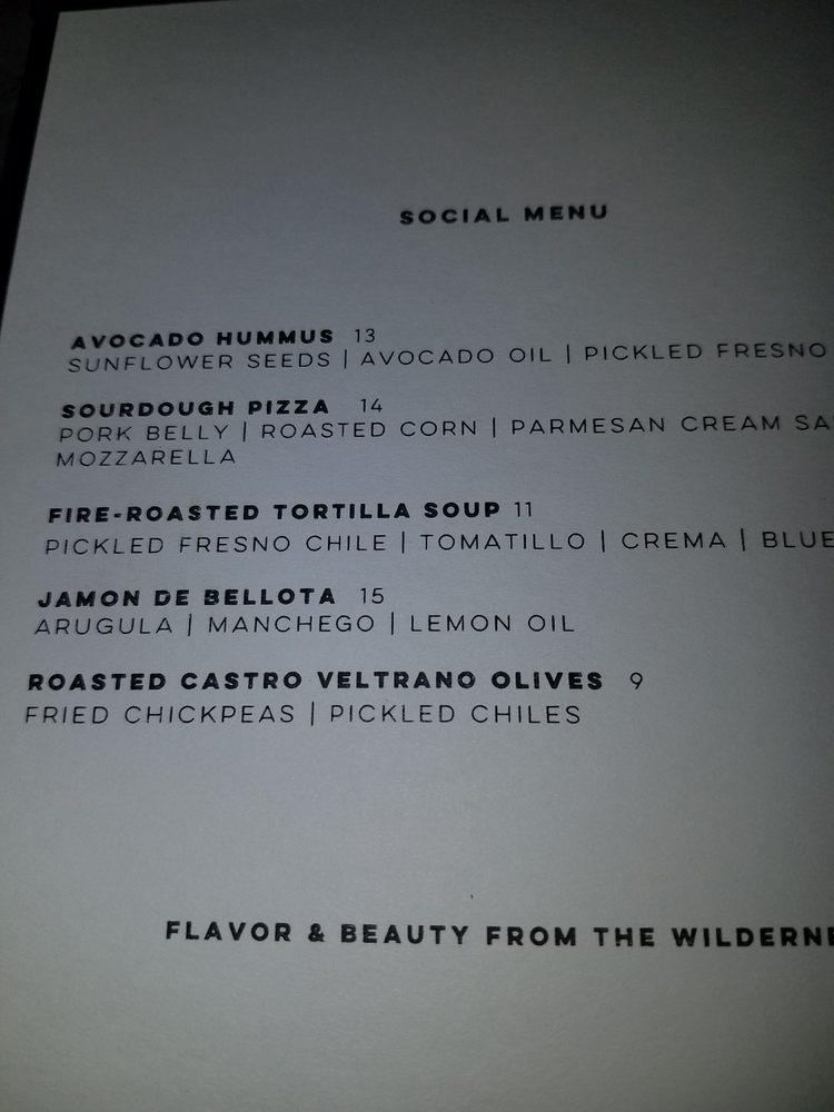 Menu at Level 5 pub & bar, Albuquerque
