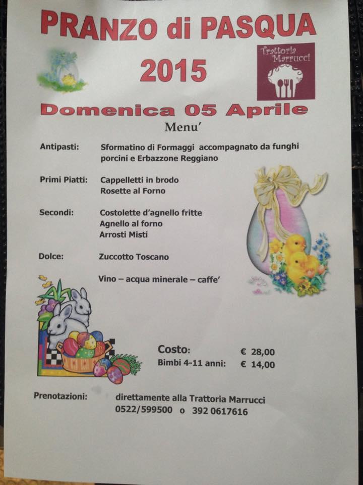 Menu at Trattoria Marrucci Snc restaurant, Albinea