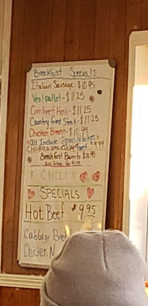 Menu at Two Brothers restaurant, Milwaukee
