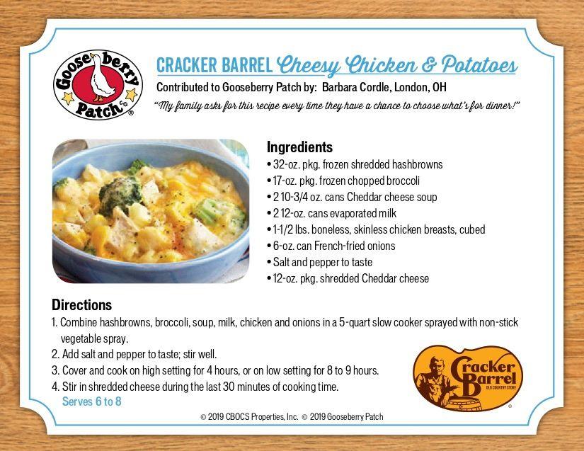 Menu At Cracker Barrel Old Country Store Dayton 7171 Miller Ln