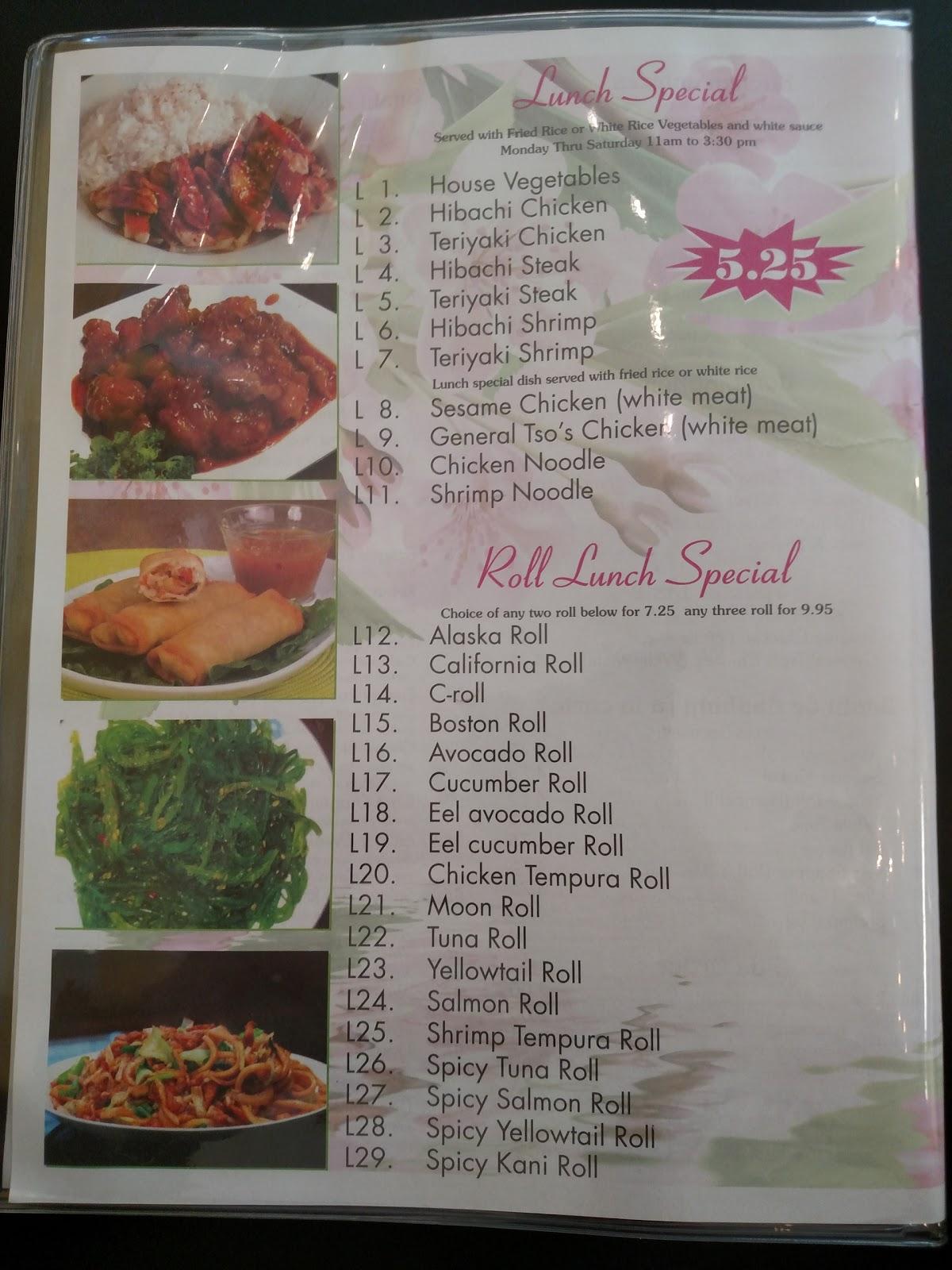 Menu at Dan Sushi & Hibachi restaurant, Fuquay Varina, N Main St