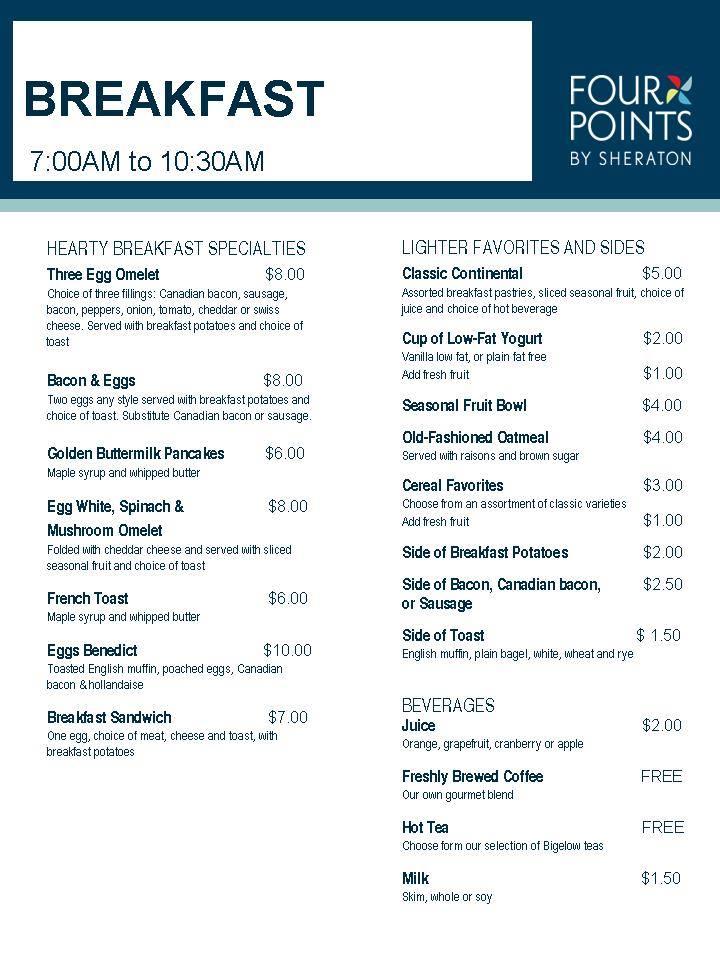 Menu at Bellamy's Grill & Bar, Eastham