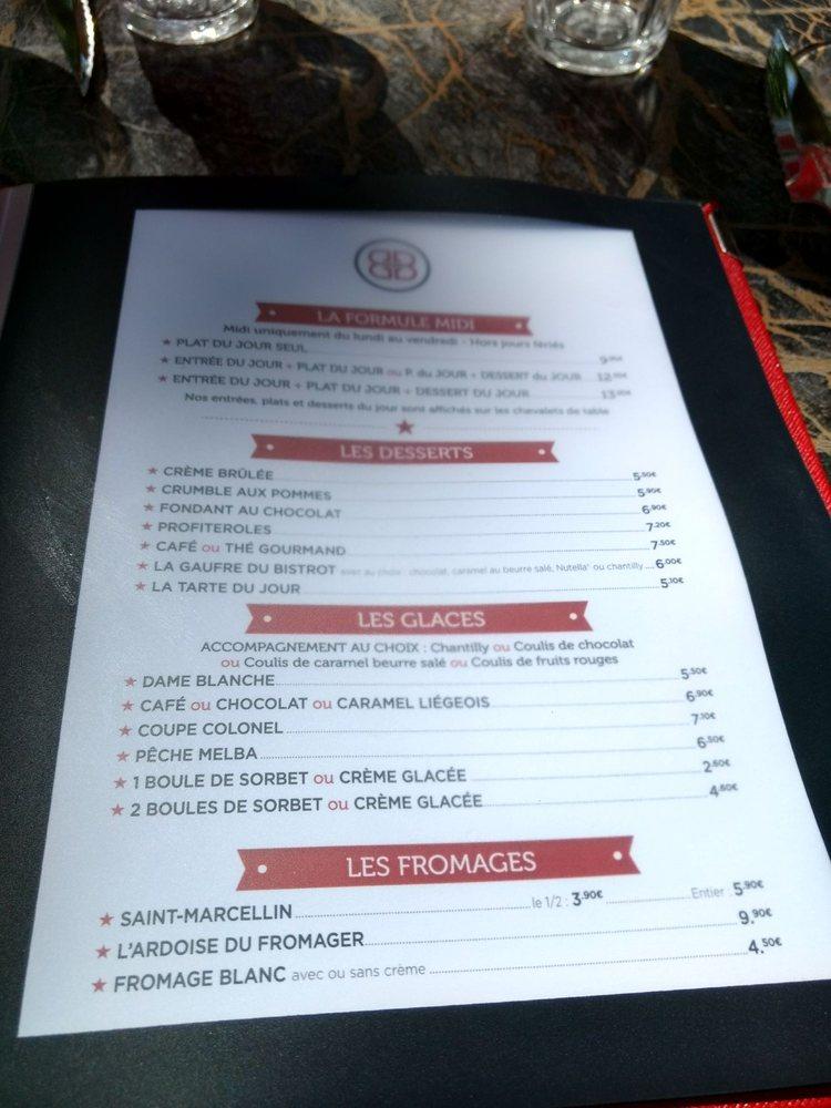 Menu au Le Coin du Boeuf restaurant à viande, Vienne