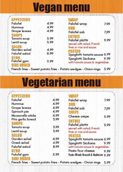 Menu at STAR MIX GRILL restaurant, Oneonta