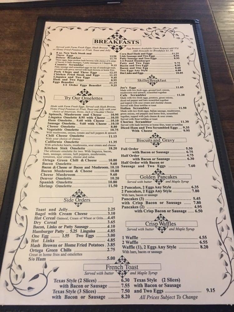 Menu at Brentwood Cafe, Brentwood, Brentwood Blvd