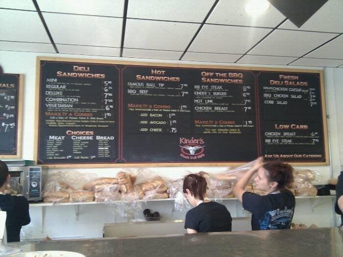 Menu at Kinder's Meats Deli BBQ & Catering, Pleasant Hill, Morello Ave