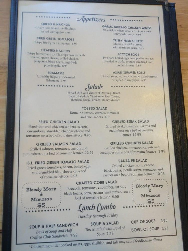 Menu at Food Craft restaurant, Newport News