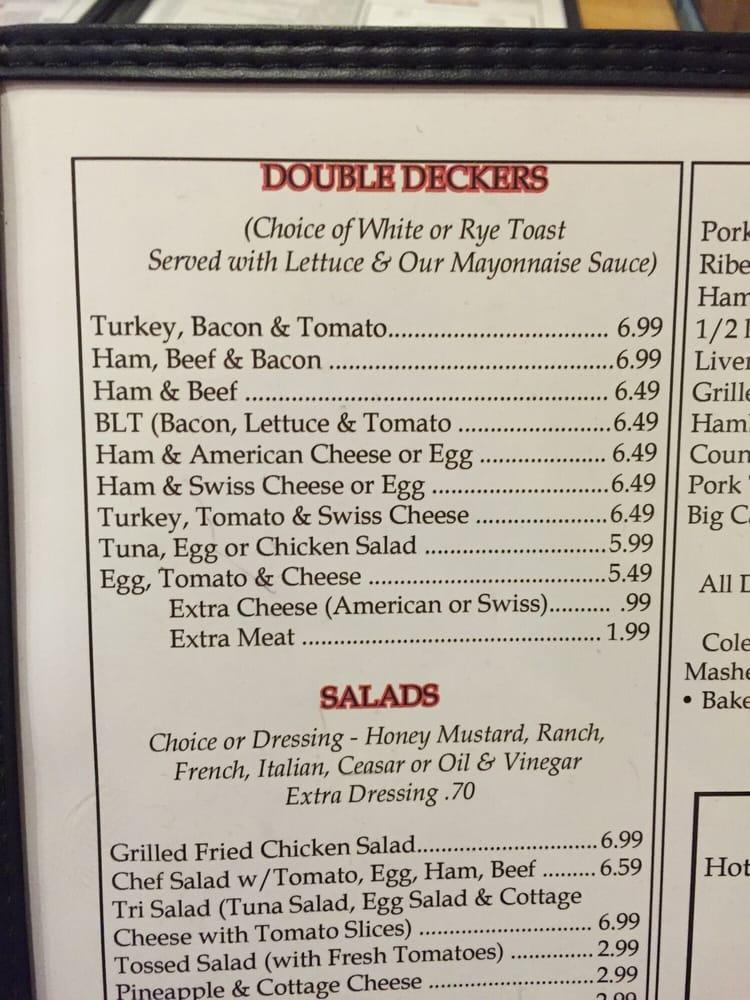 Menu at Bridge House Restaurant, Cincinnati