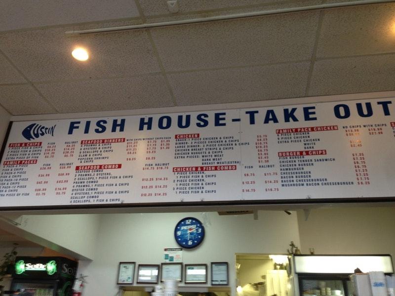 Menu at Austin Fish & Chips Coquitlam restaurant, Coquitlam