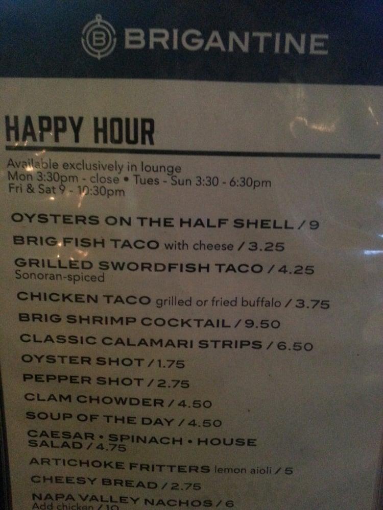 Menu at Brigantine Seafood restaurant, Escondido, 421 W Felicita Ave