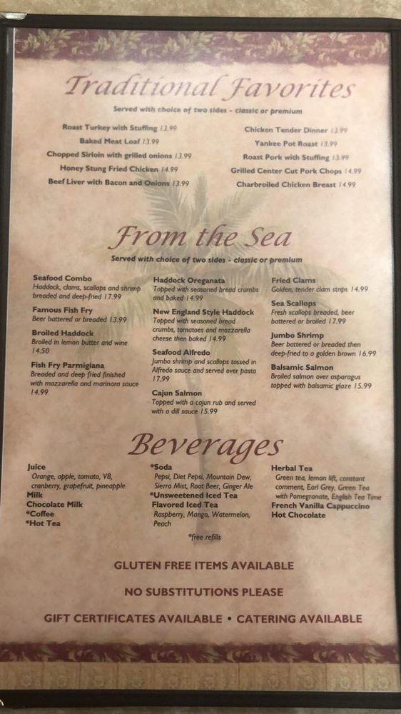 Menu at Castlewood Cafe, Utica