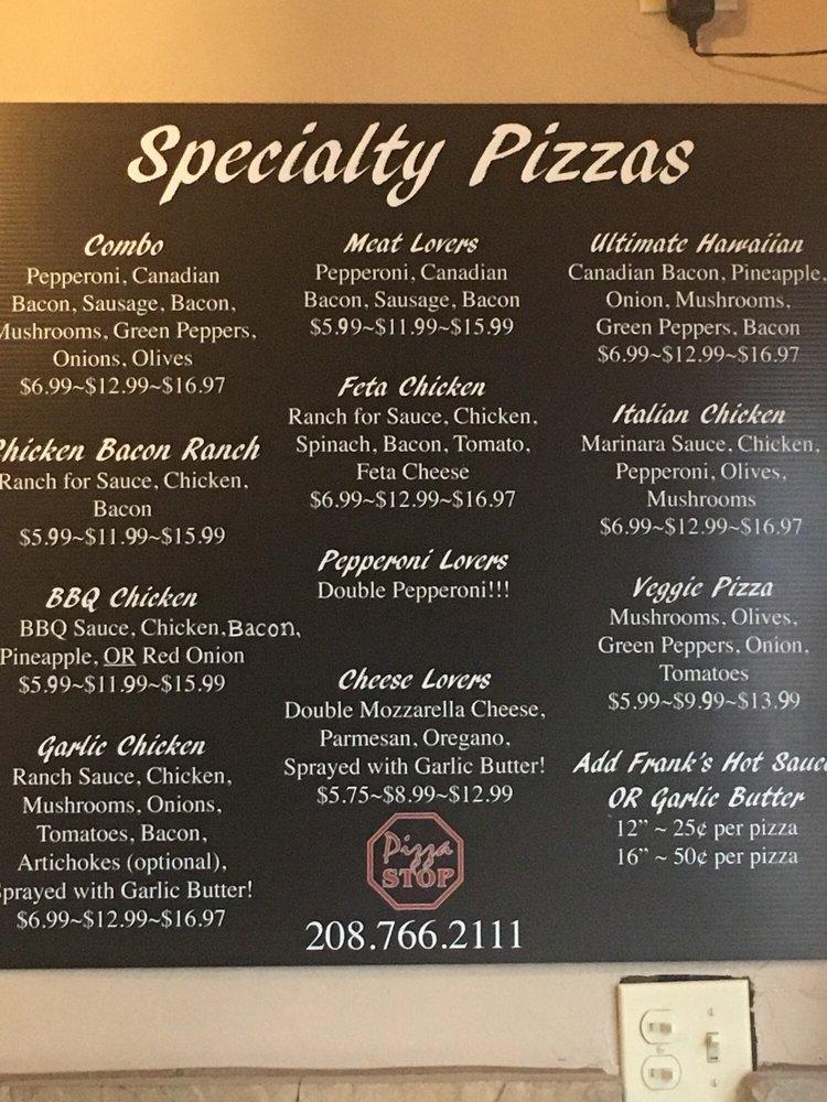 Menu at Pizza Stop pizzeria, Malad City