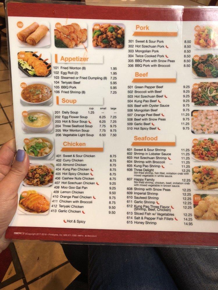 Menu at Ho Ho China restaurant, Norwalk, Rosecrans Ave