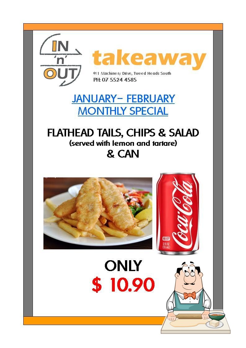In n Out Takeaway Cafe in Tweed Heads South - Restaurant menu and reviews