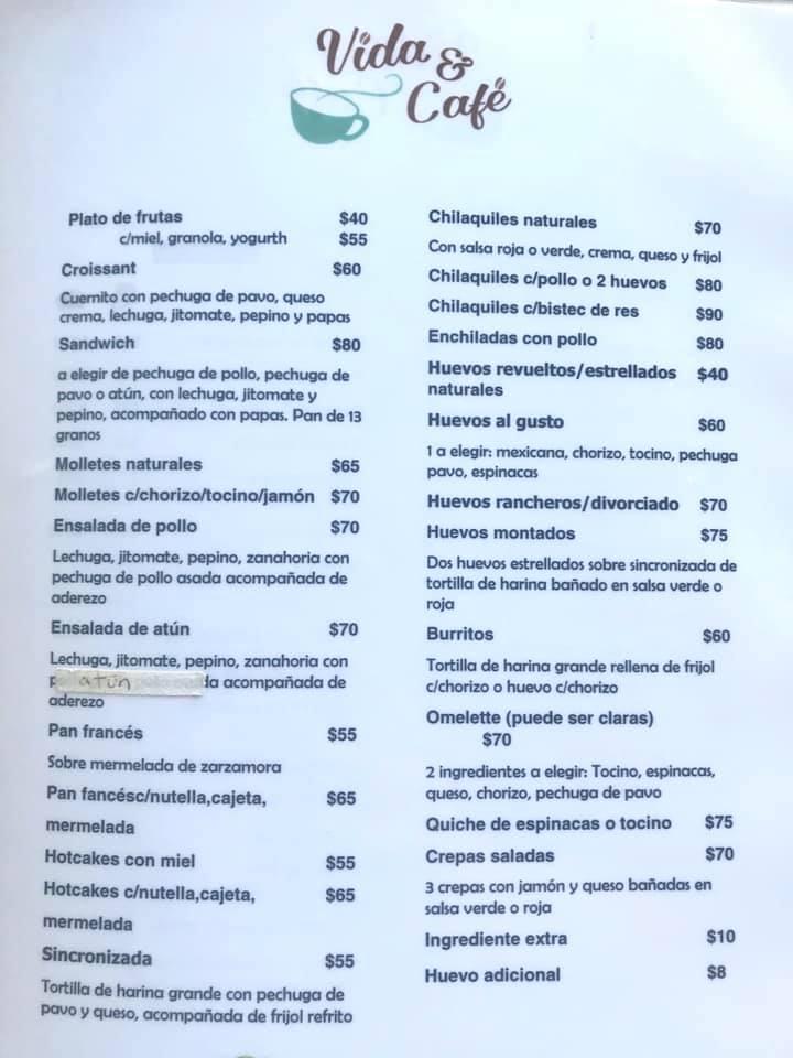 Carta de Vida Y Cafe, Metepec