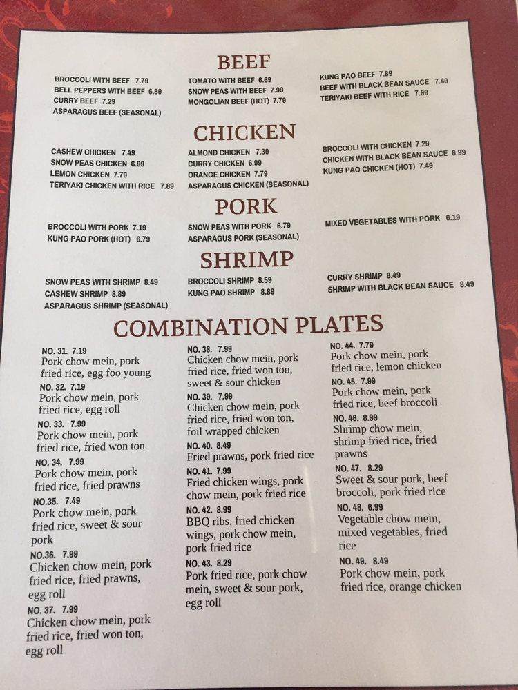 Menu at Good Times restaurant, Newman