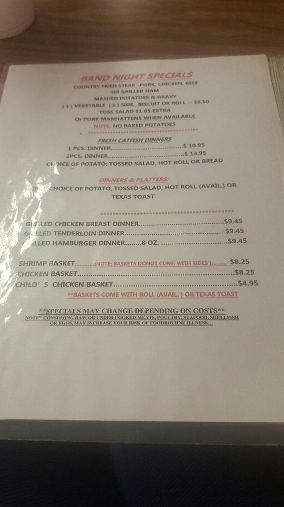 Menu at Highway 341 Cafe, Wallace