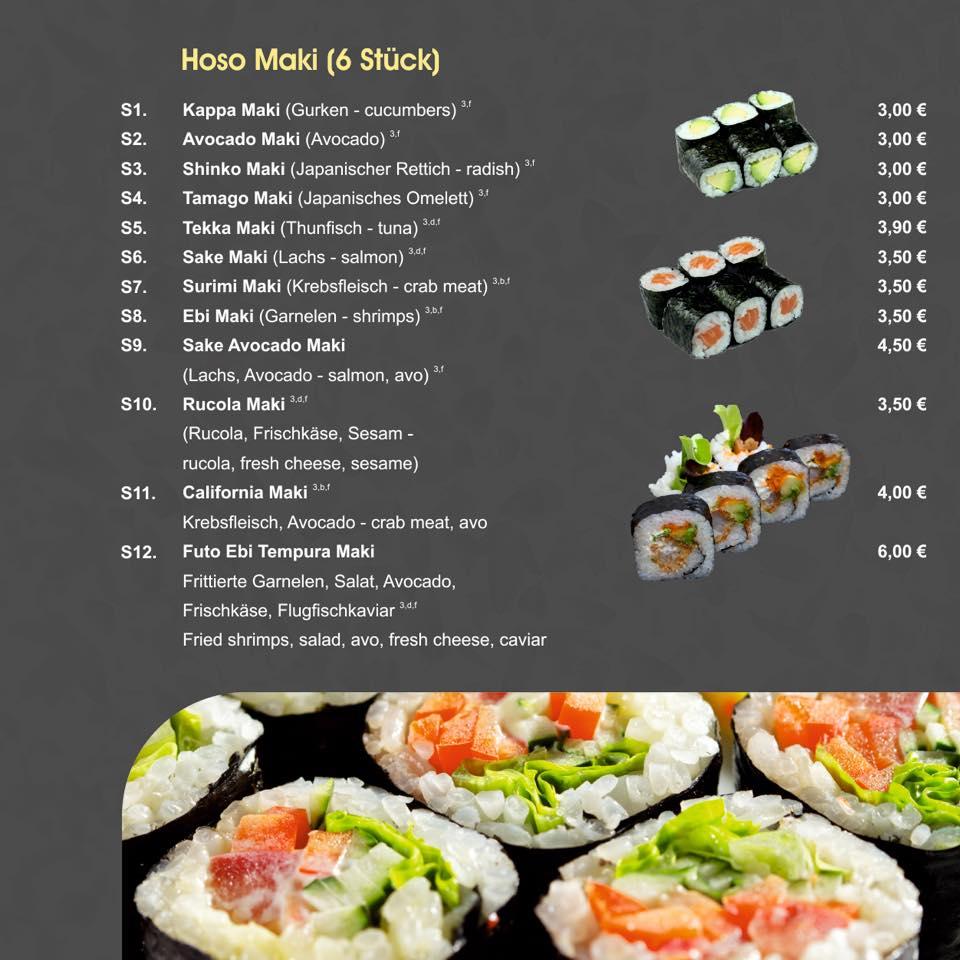 Speisekarte von Miss Vietnam restaurant, Bayreuth