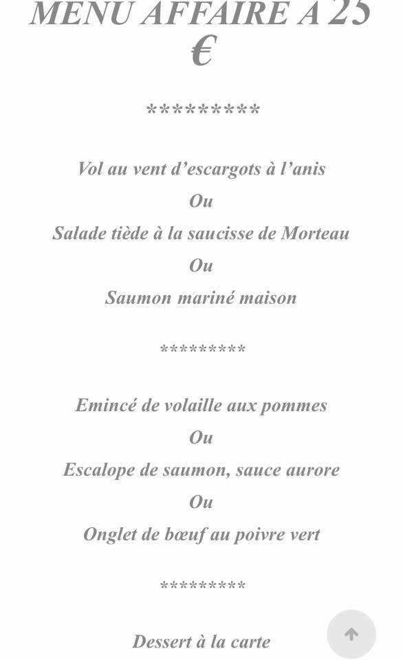 Carta del restaurante Auberge du Mini Golf, Metz, 5 Ile du Saulcy