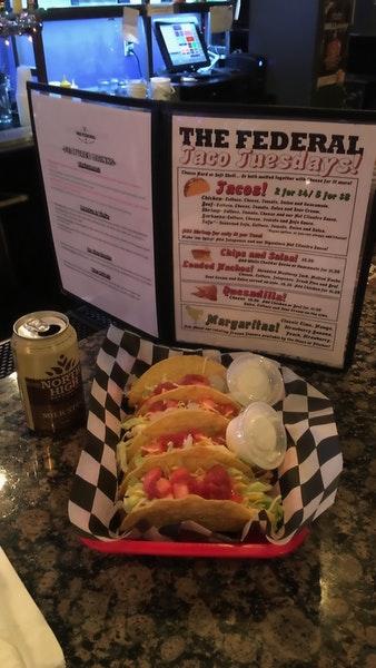 Menu at The Federal restaurant, Youngstown