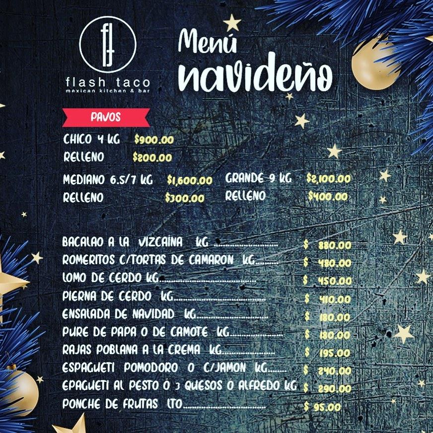 Menu at Flash Taco restaurant, Naucalpan, Av de las Fuentes 17-Local-C