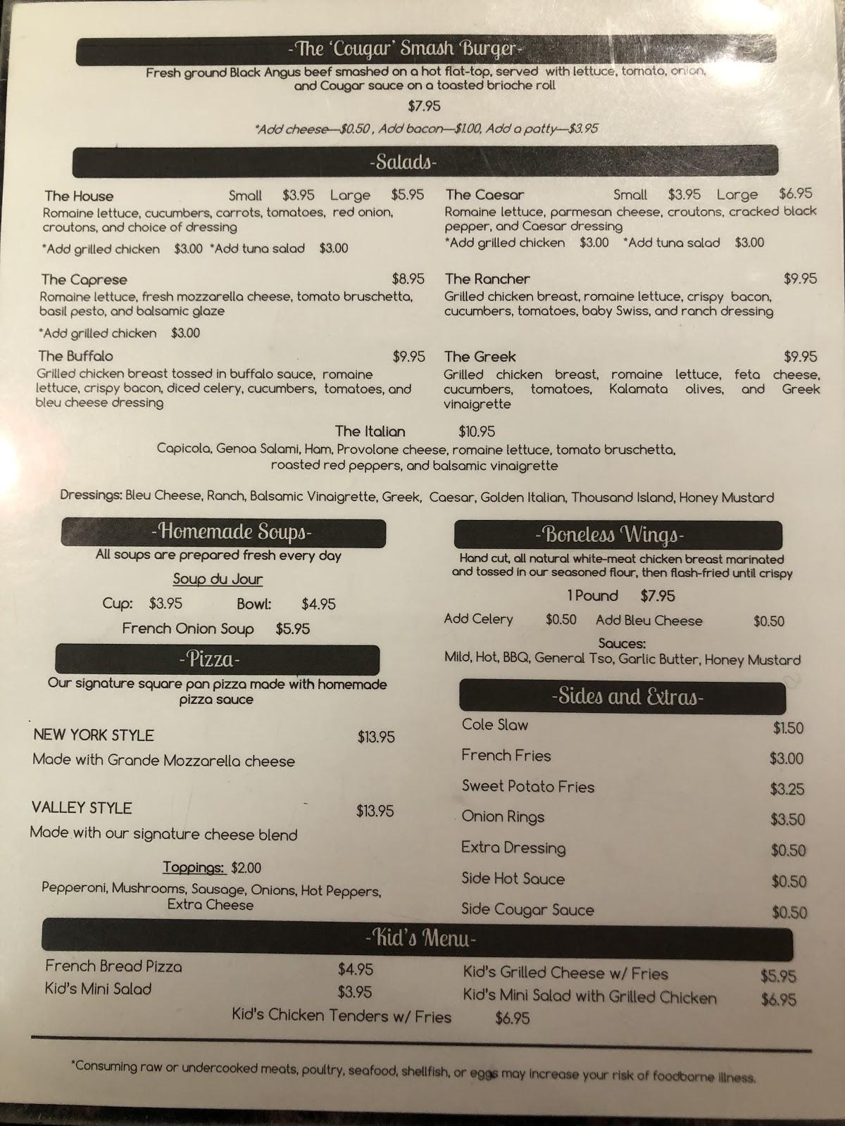 Menu at Leo's Delicatessen and Marketplace restaurant, Archbald