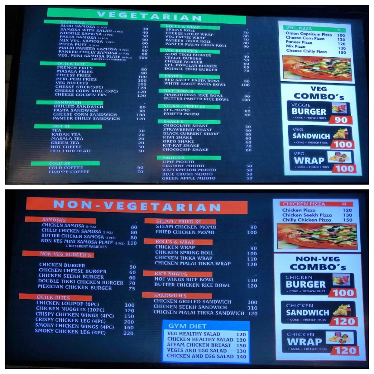 Menu at The Tim Cafe, Hyderabad