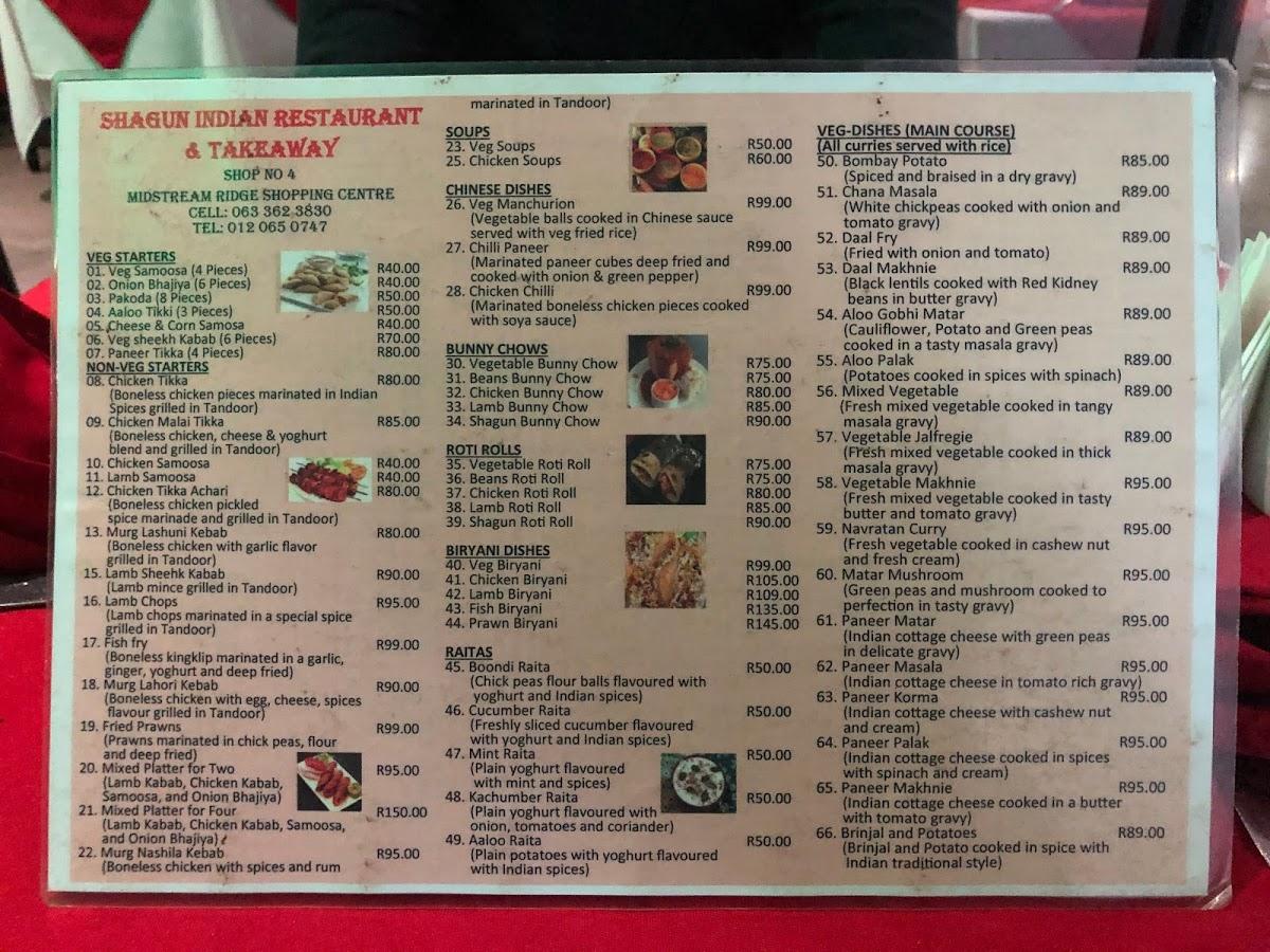 Menu at Mother India Restaurant & Takeaway - Midstream Ridge ...