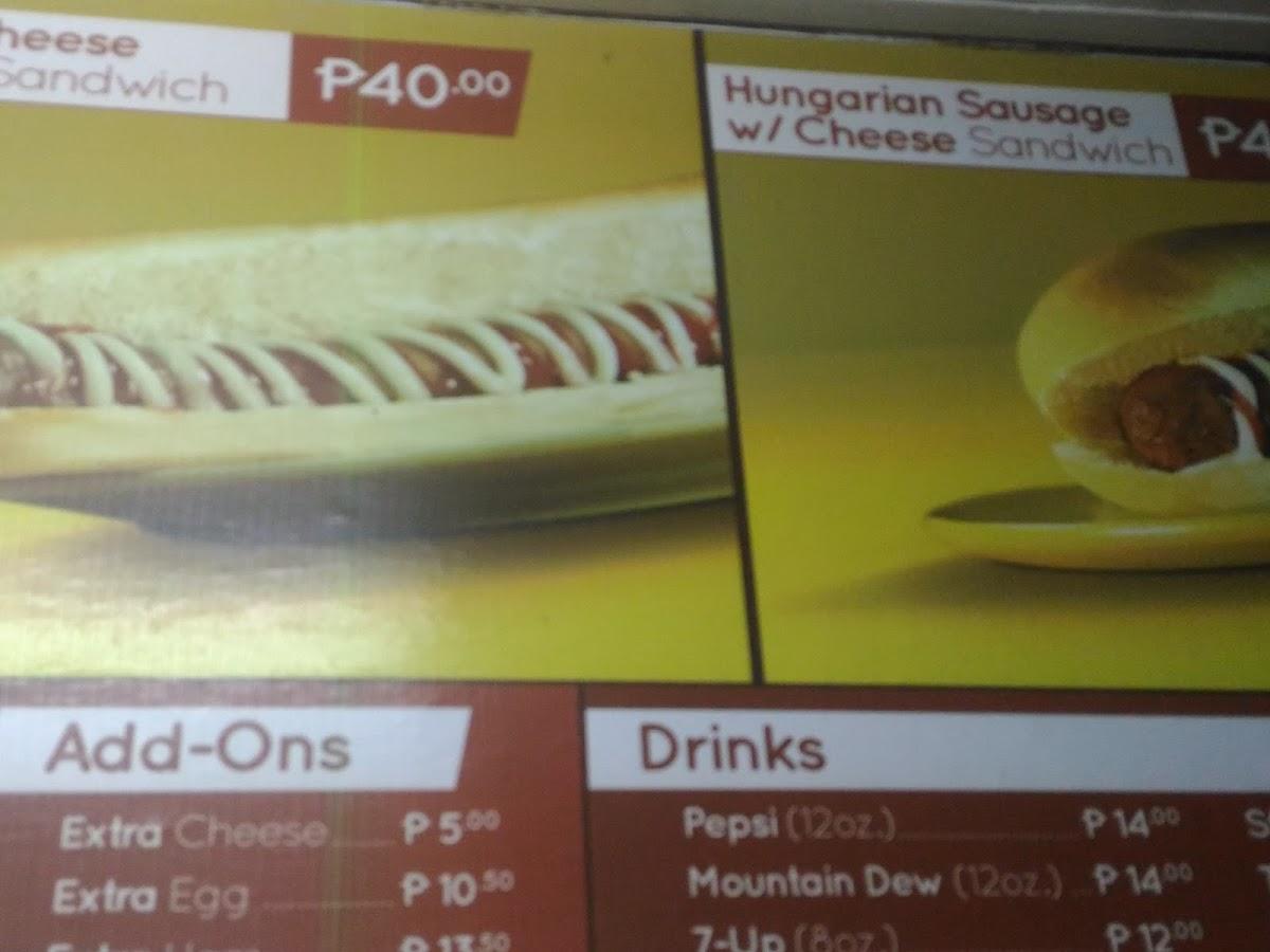 Menu at Angel's Ang Burger Ng Bayan pub & bar, Tarlac City