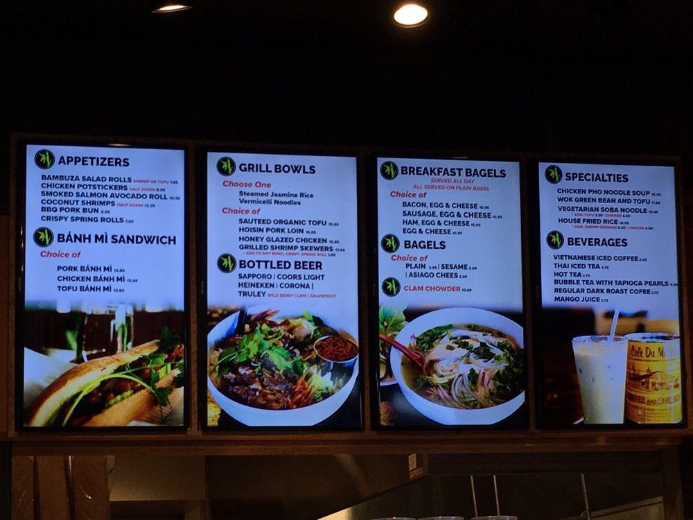 Menu at Bambuza restaurant, SeaTac