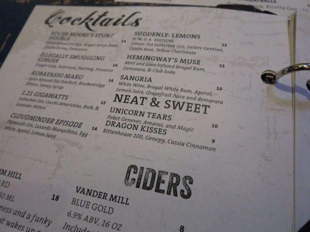 Menu at River Roast pub & bar, Chicago, 315 N La Salle St