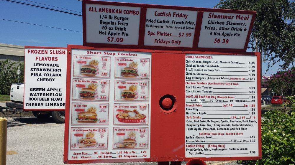 Menu at Short Stop fast food, Austin, 11693 Research Blvd