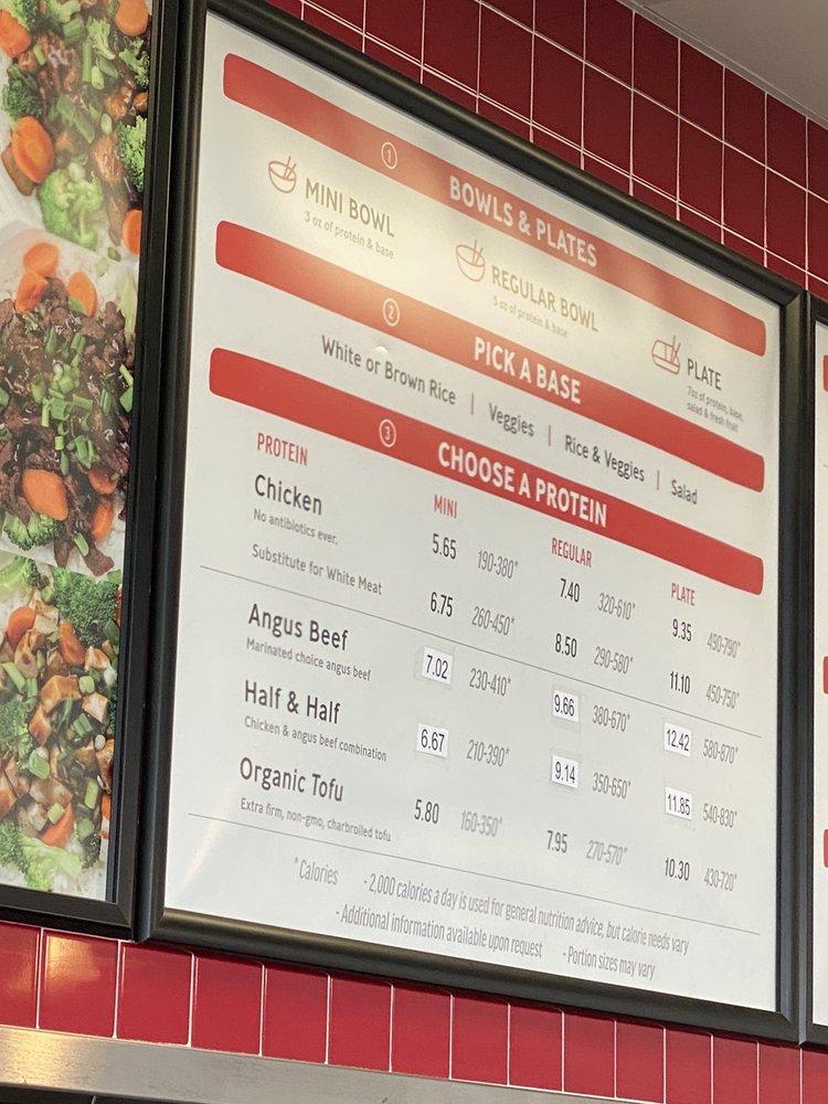 Menu at The Flame Broiler fast food, Hesperia, Main St Ste G