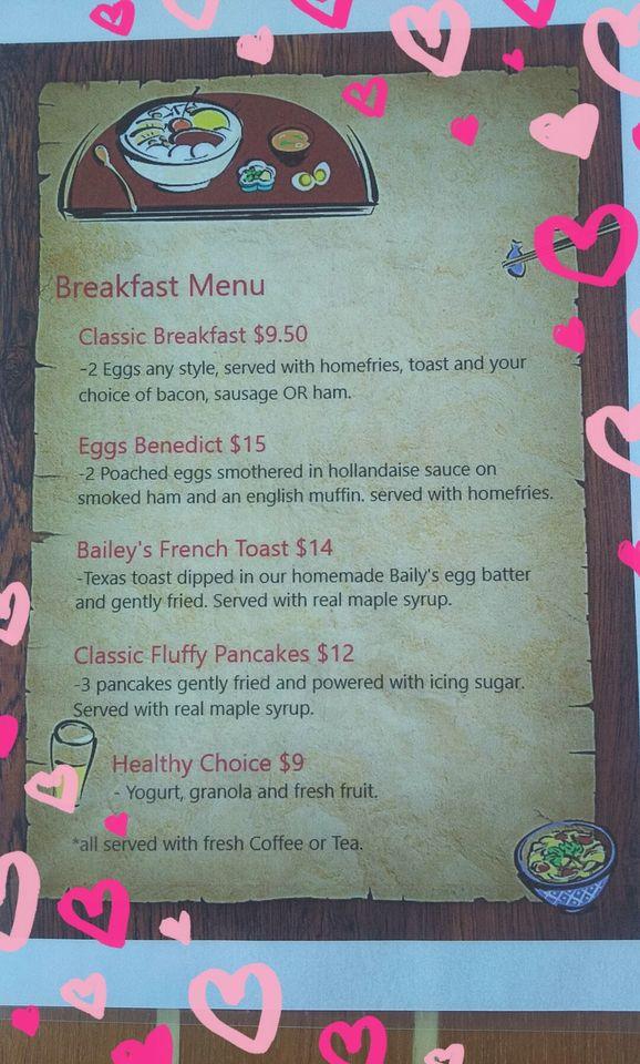 Menu at Moose McGuire's Brockville pub & bar, Brockville