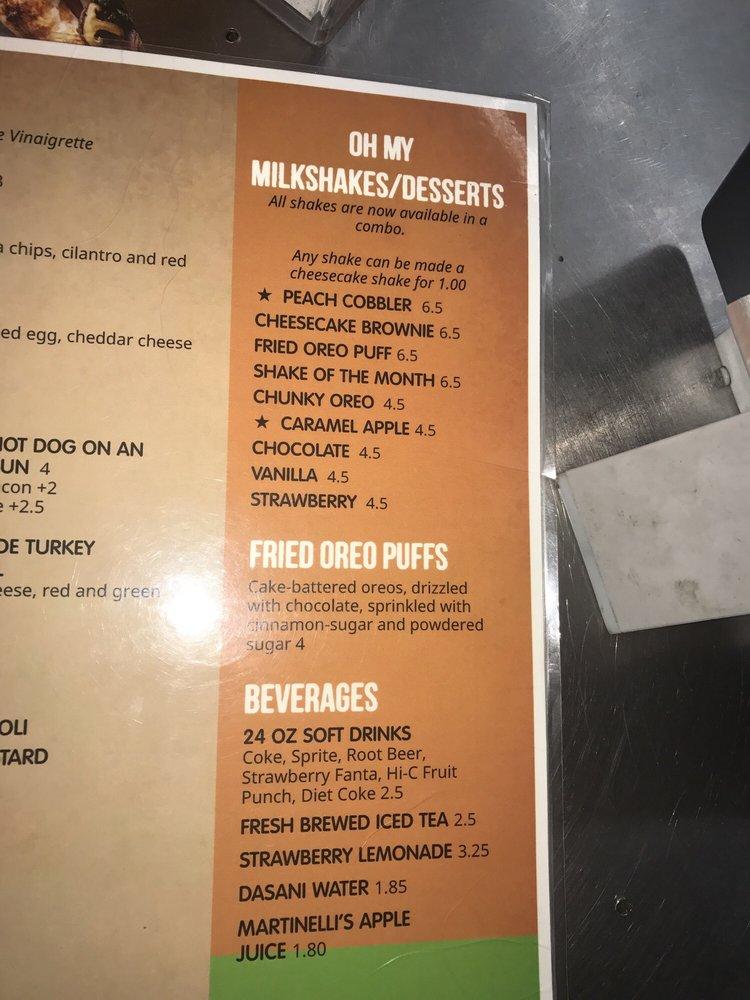 Menu at Oh My Burger restaurant, Gardena, W El Segundo Blvd