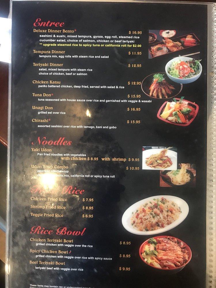 Menu at Say Sushi restaurant, Maricopa