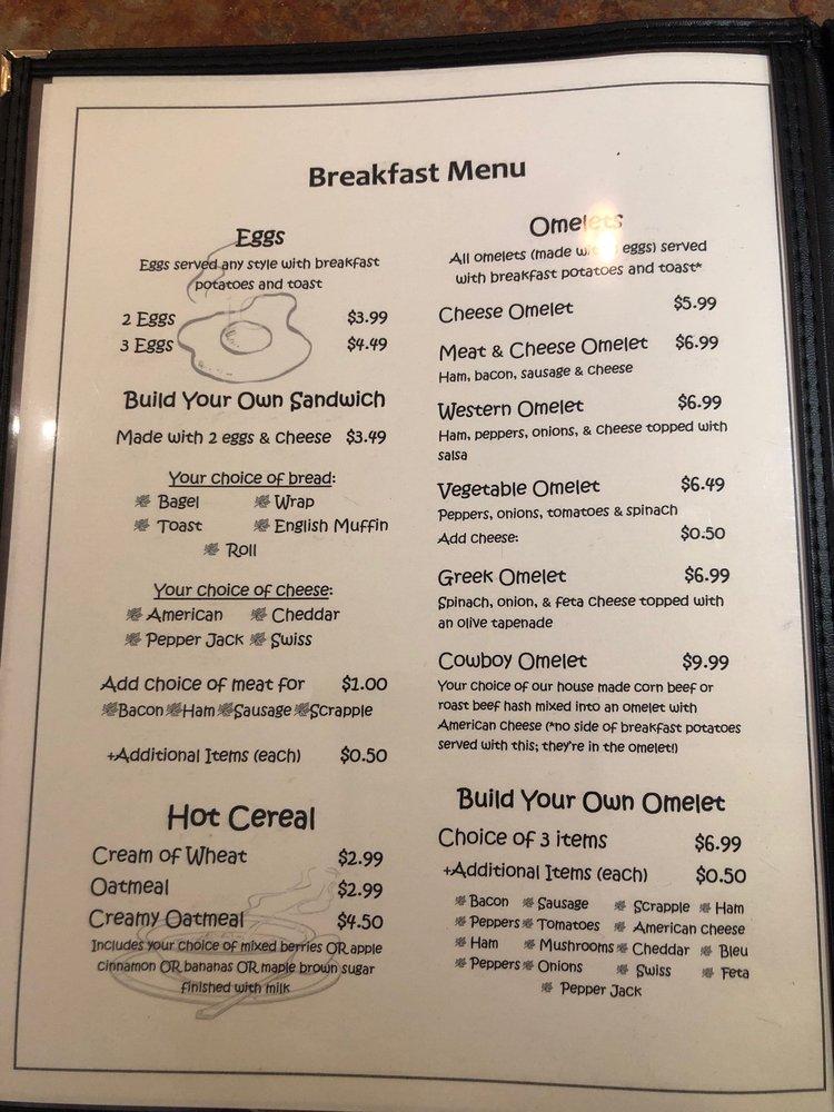 Menu at Hop Head Brewery at Sugar Maple Cafe, Owego
